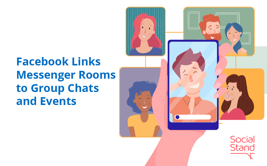 Facebook Links Messenger Rooms to Group Chats and Events - Social Stand