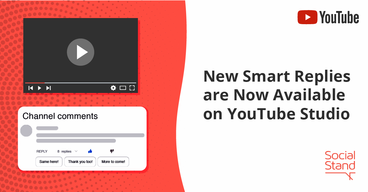 New Smart Replies are Now Available on YouTube Studio - Social Stand