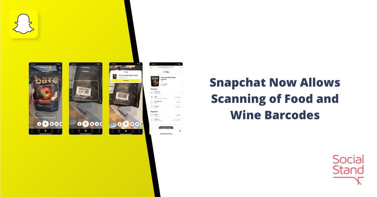 Snapchat Now Allows Scanning of Food and Wine Barcodes - Social Stand