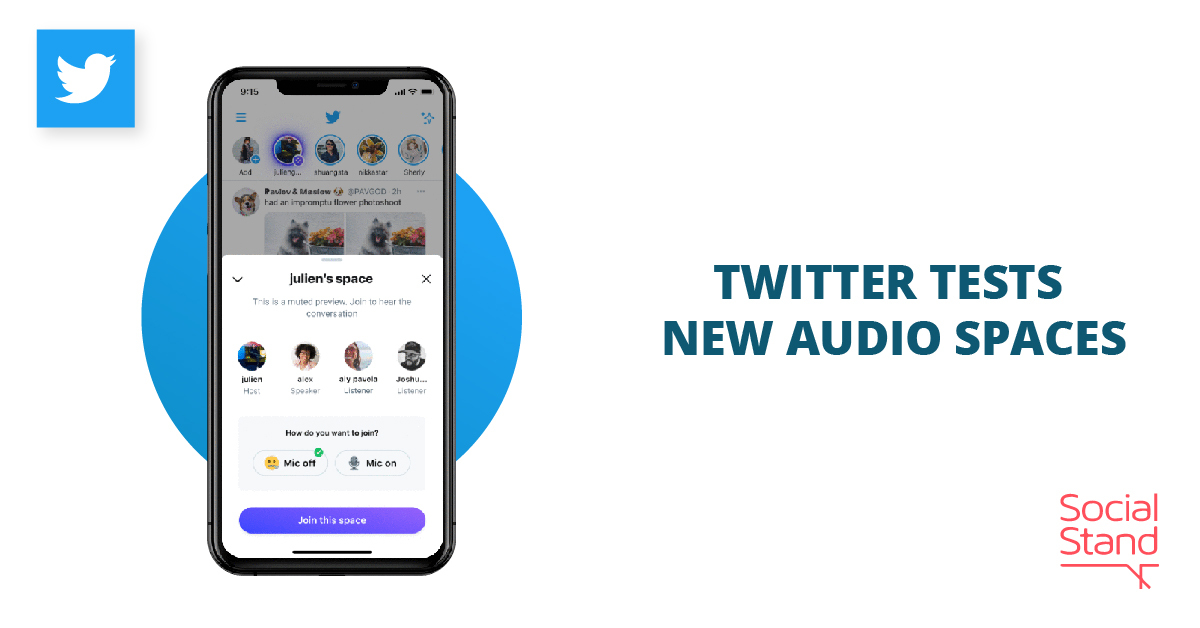 Twitter Tests New Audio Spaces - Social Stand