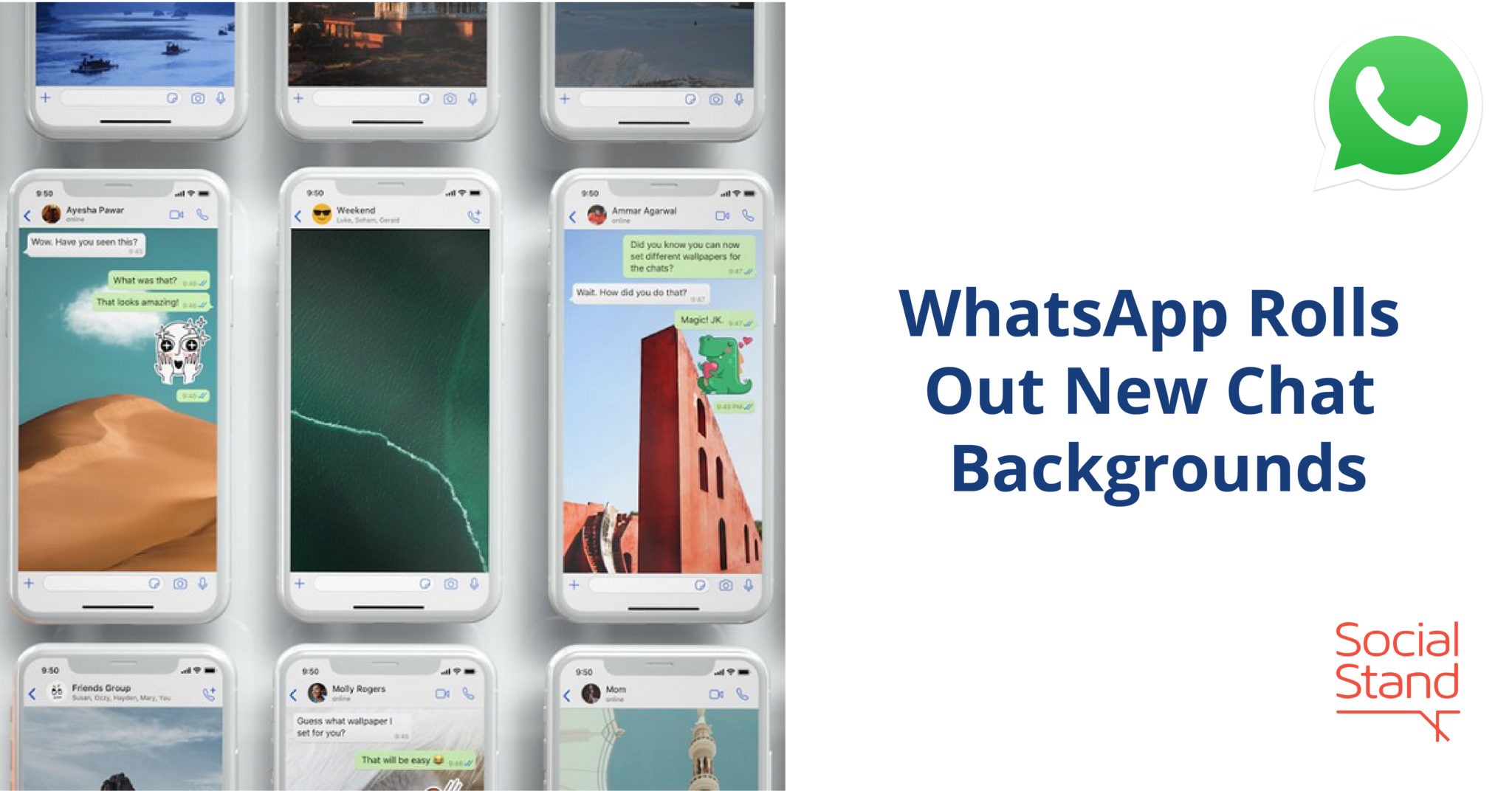WhatsApp Rolls Out New Chat Backgrounds - Social Stand