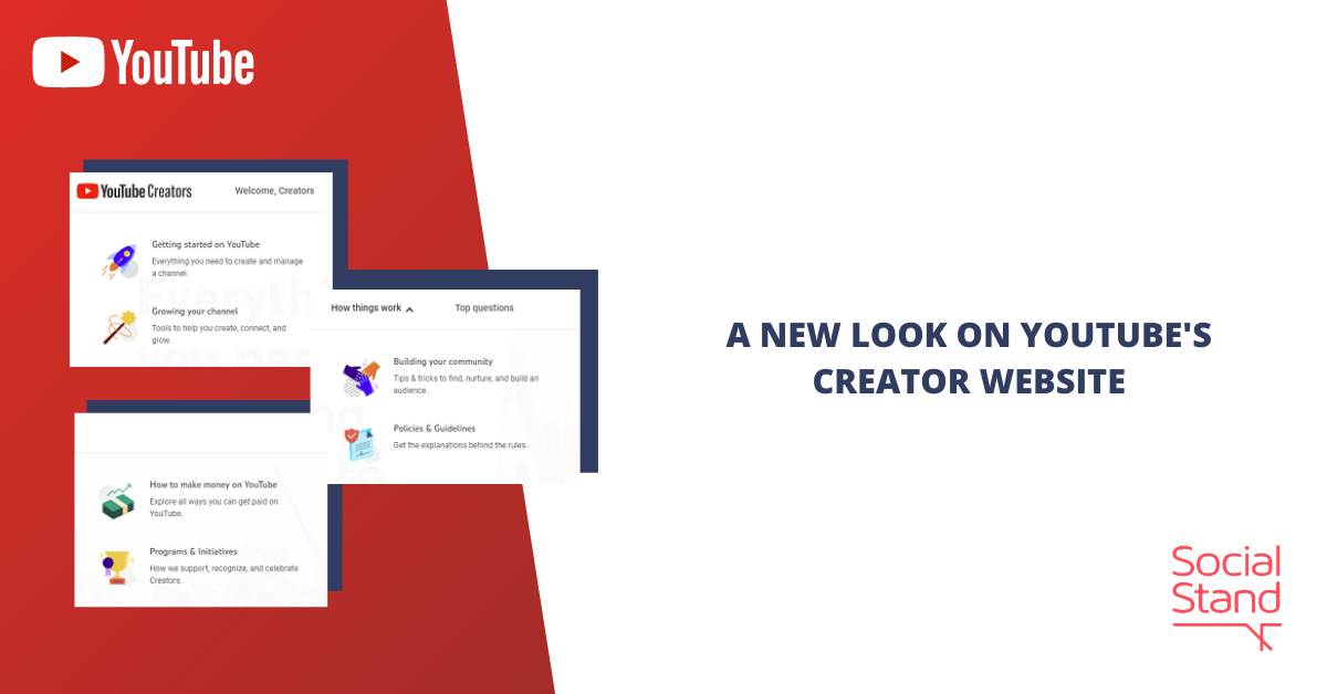 A New Look on YouTube's Creator Website - Social Stand