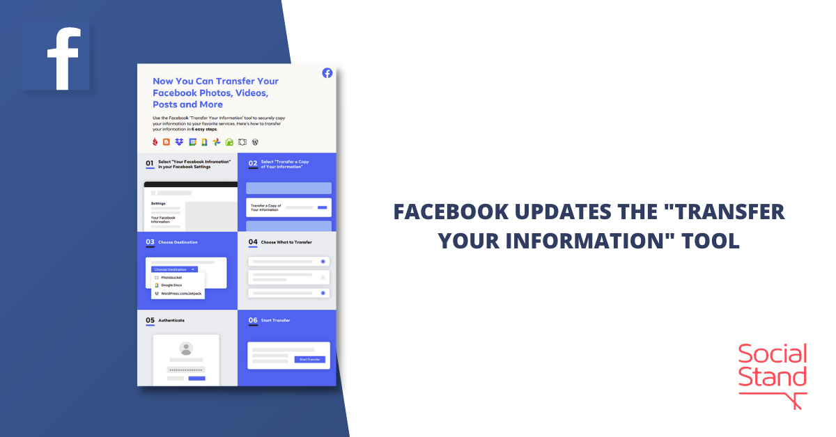 Facebook Updates the Transfer Your Information Tool - Social Stand