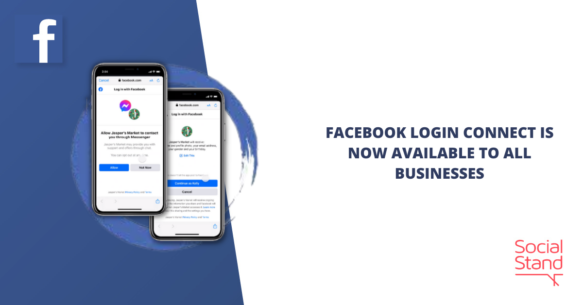 Facebook Login Connect Is Now Available to All Businesses - Social Stand