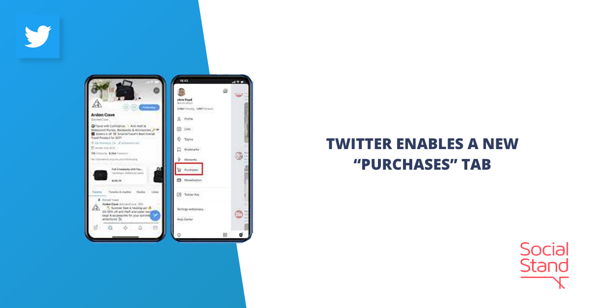Twitter Enables a New Purchases Tab - Social Stand