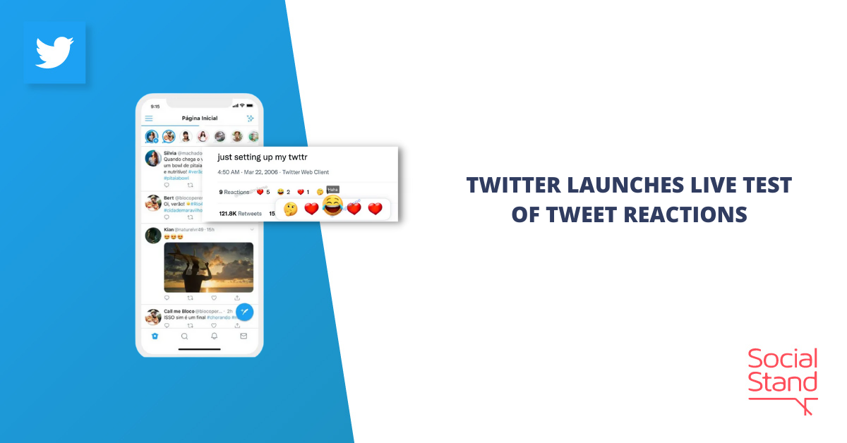 Twitter Launches Live Test of Tweet Reactions - Social Stand