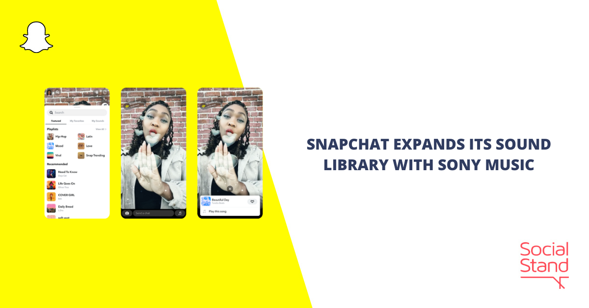 Snapchat Expands Its Sound Library with Sony Music - Social Stand