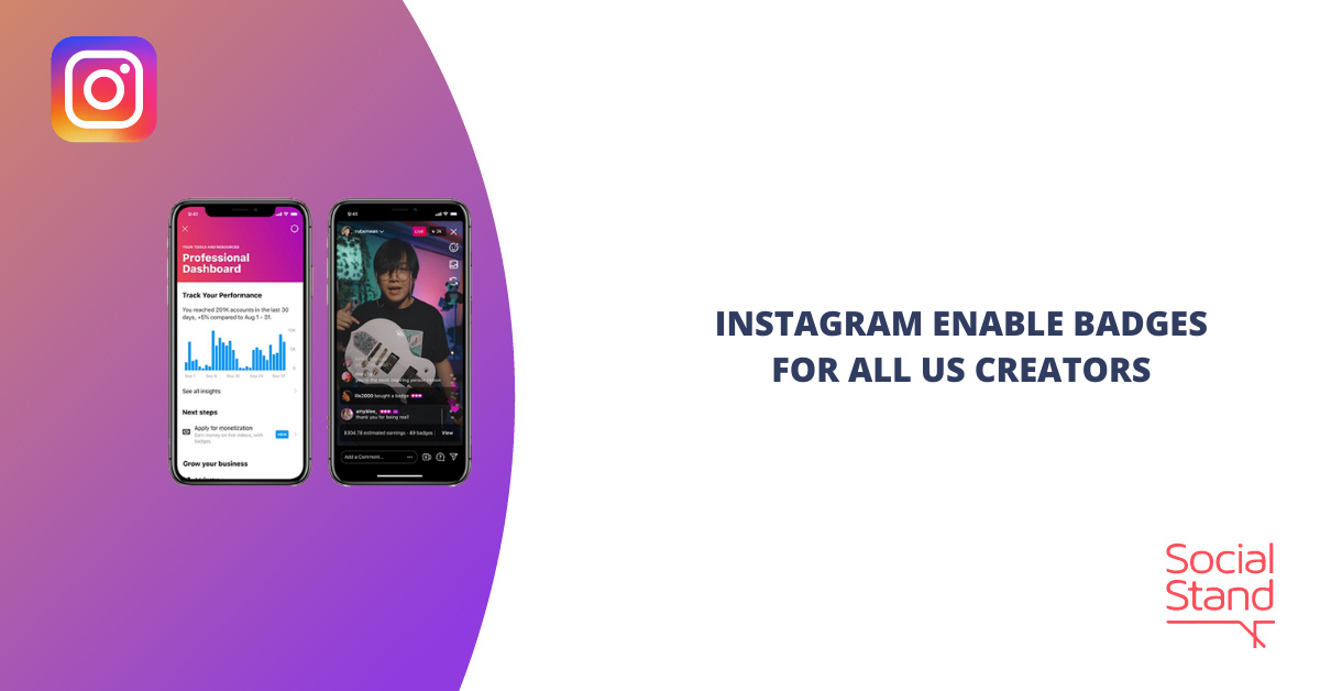 Instagram Enable Badges for All US Creators - Social Stand