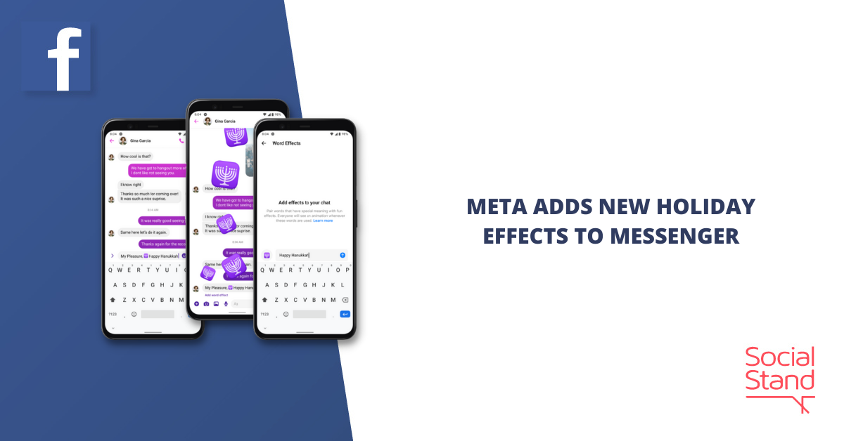 Meta Adds New Holiday Effects to Messenger - Social Stand