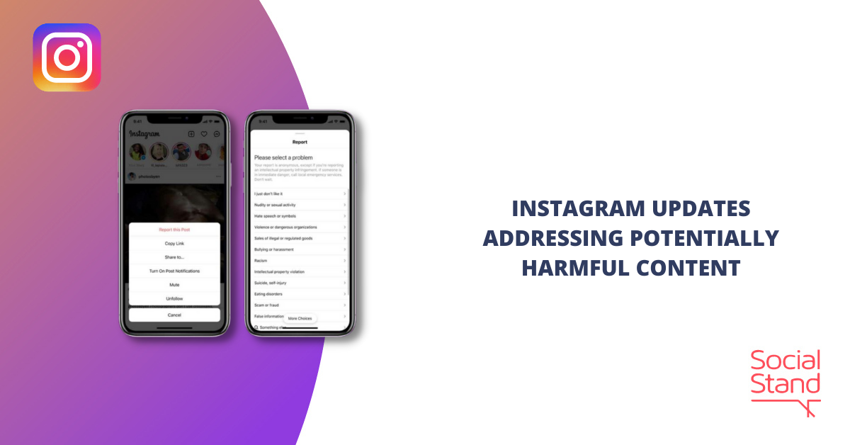 Instagram Updates Addressing Potentially Harmful Content - Social Stand