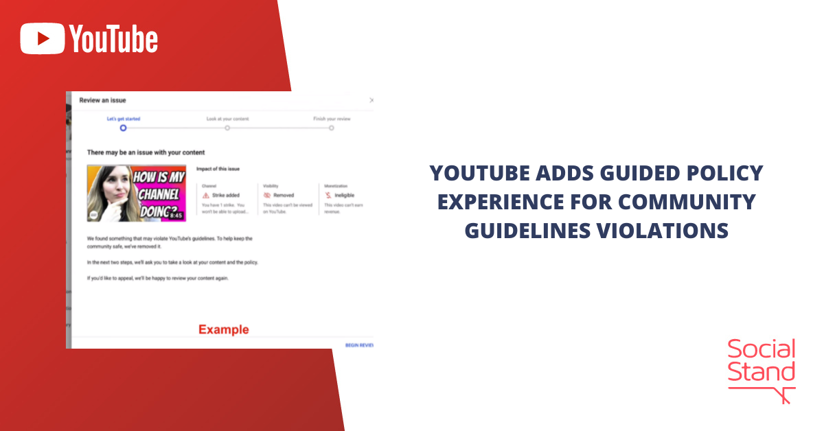 YouTube Adds Guided Policy Experience for Community Guidelines ...