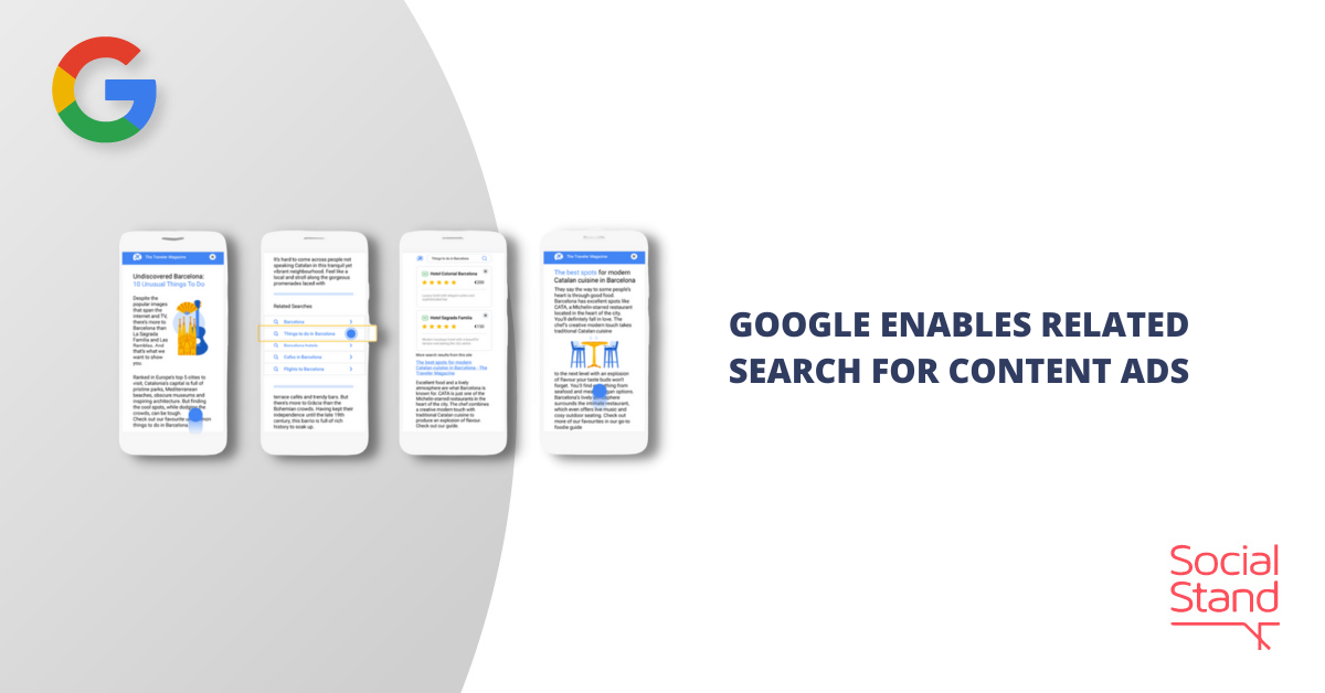 Google Enables Related Search for Content Ads - Social Stand