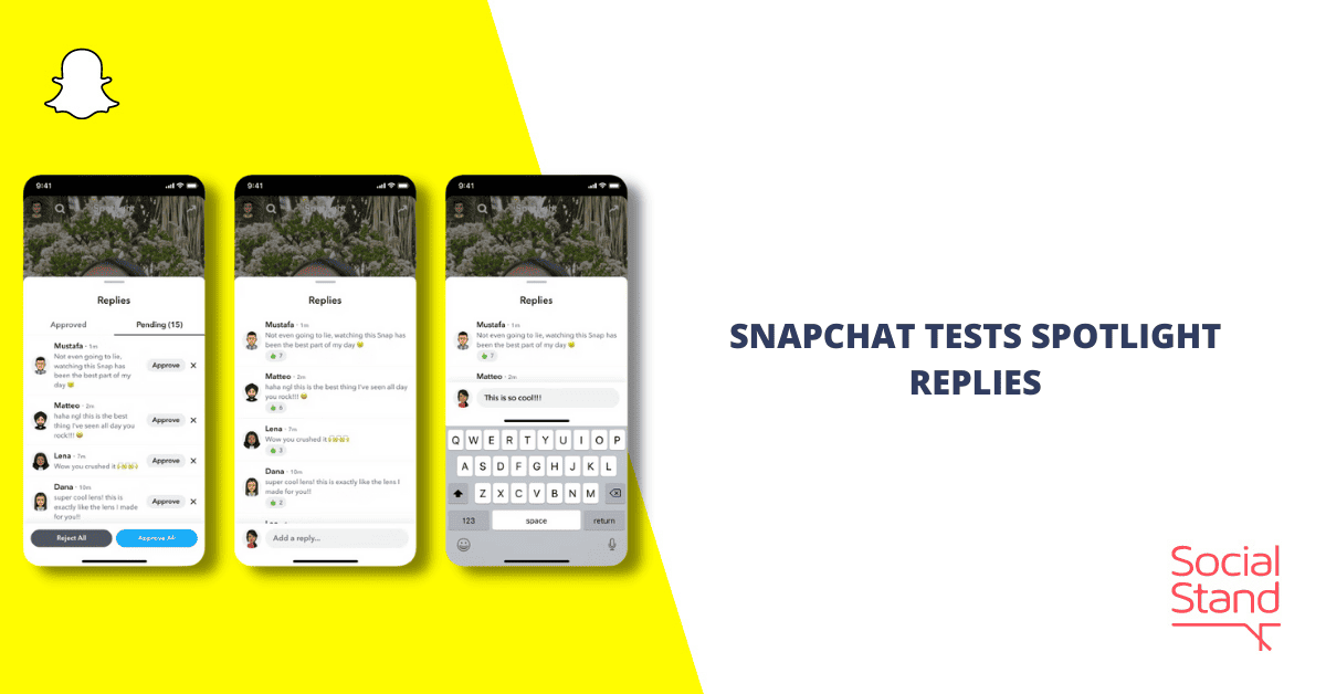 Snapchat Tests Spotlight Replies - Social Stand