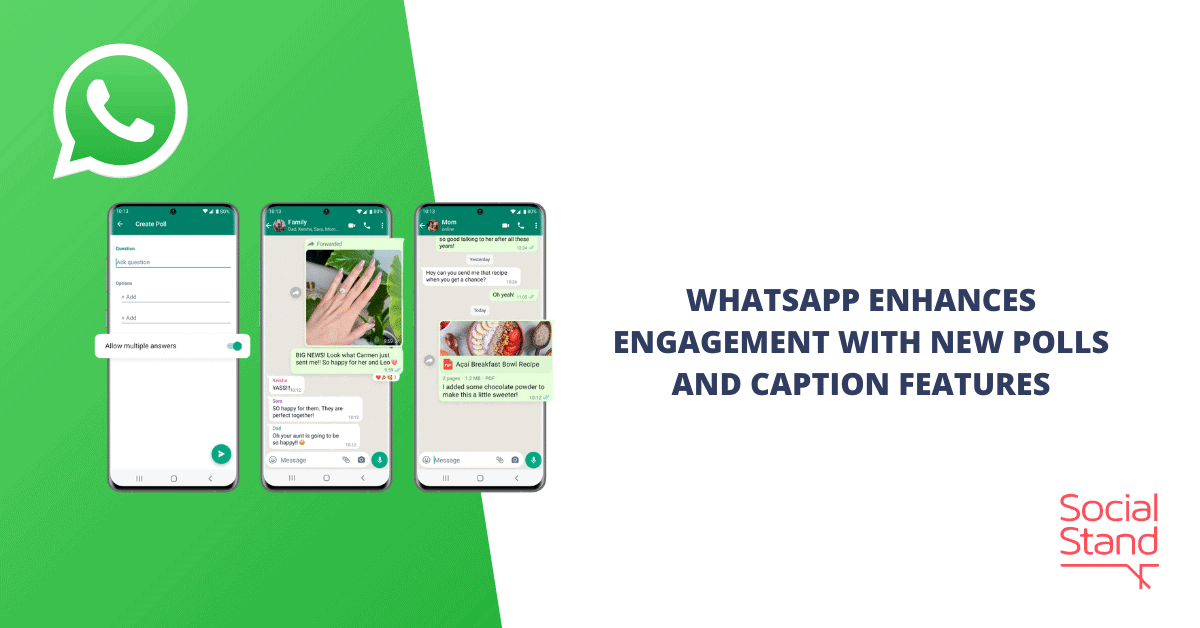 WhatsApp Enhances Engagement with New Polls and Caption Features ...