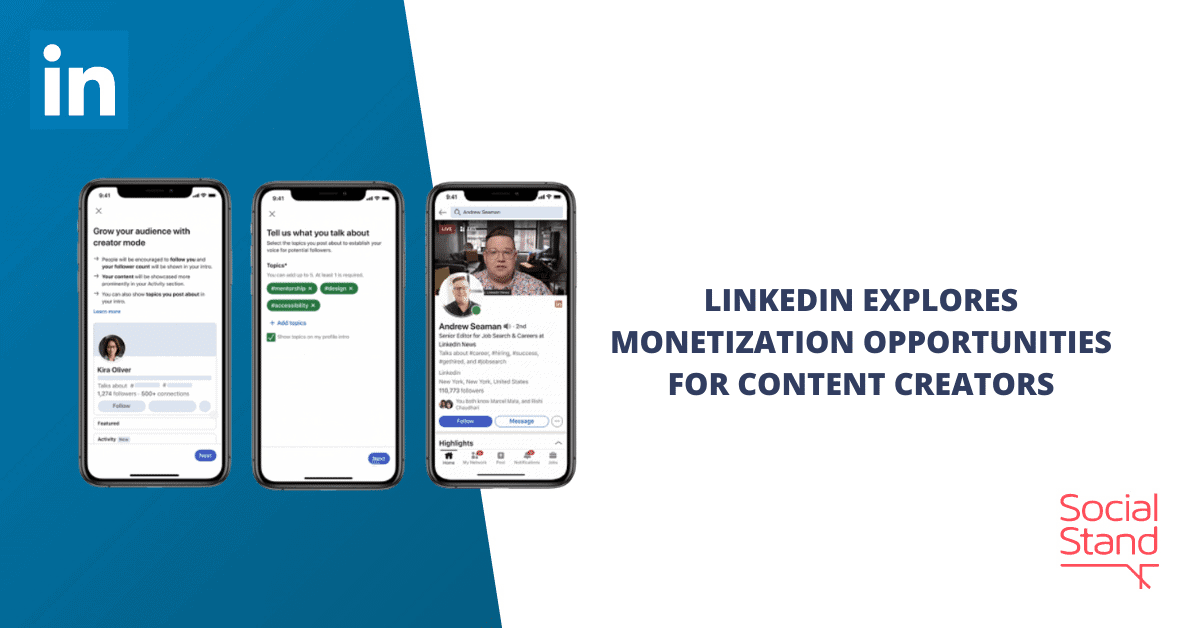 LinkedIn Explores Monetization Opportunities for Content Creators - Social Stand